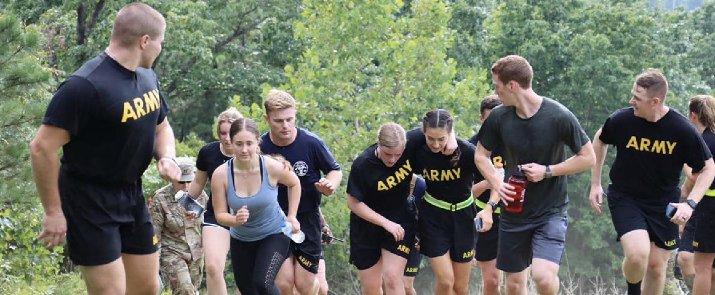 Thriving Army ROTC program kicks off training with memorial mountainside run | Liberty ...
