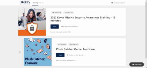 KnowBe4 | Information Services | Liberty University