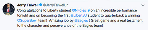 Nick Foles: Super Bowl MVP and Online Student | Liberty Journal