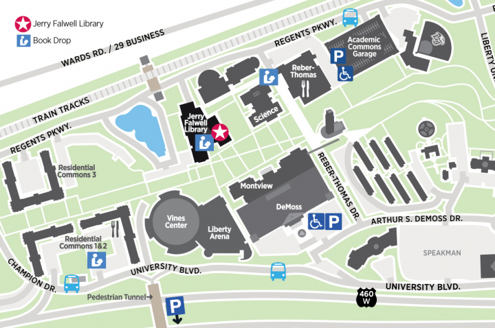 Liberty University Campus Map Pdf - United States Map