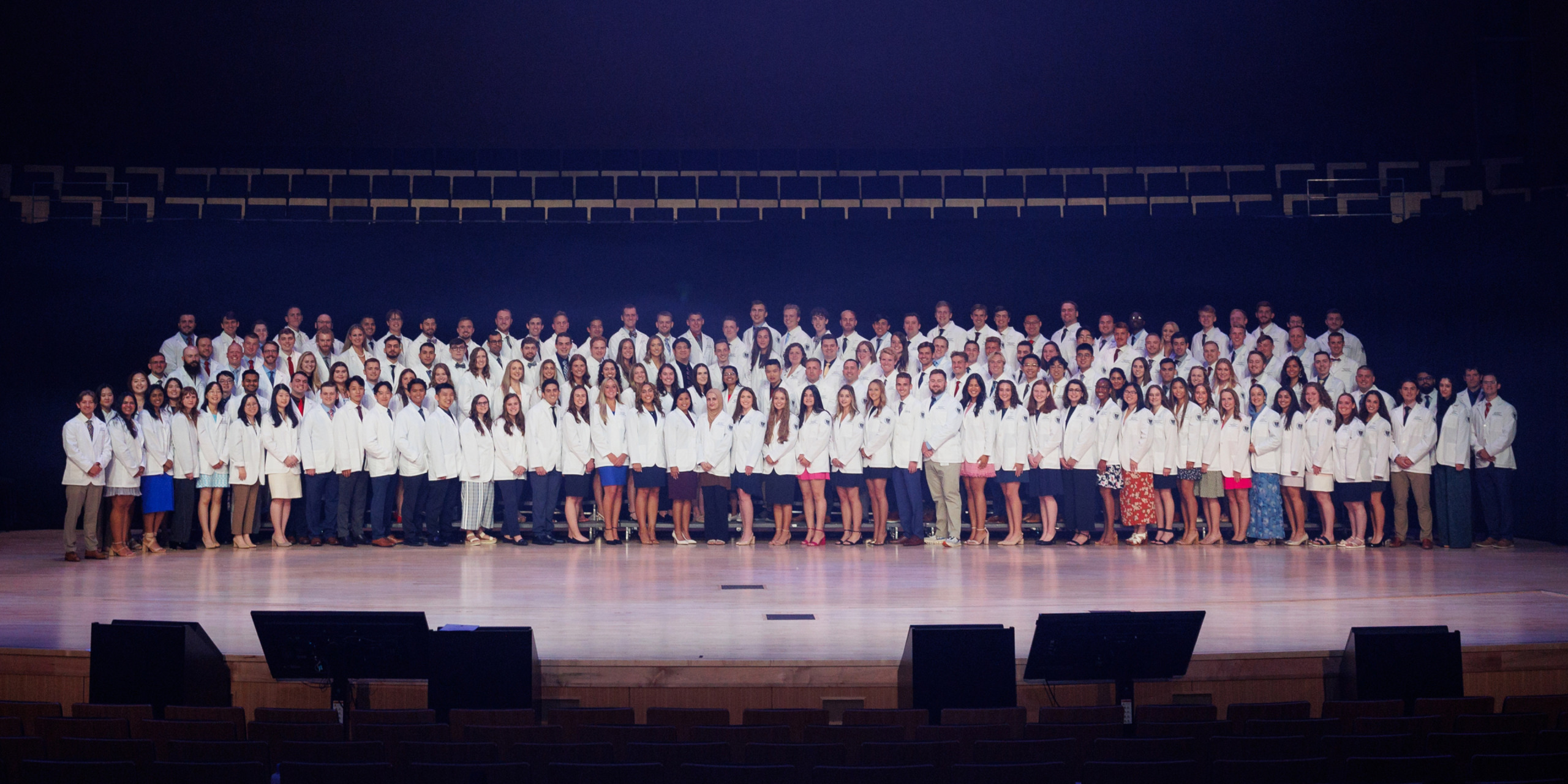 LUCOM Class of 2028 participates in White Coat Ceremony | Liberty ...