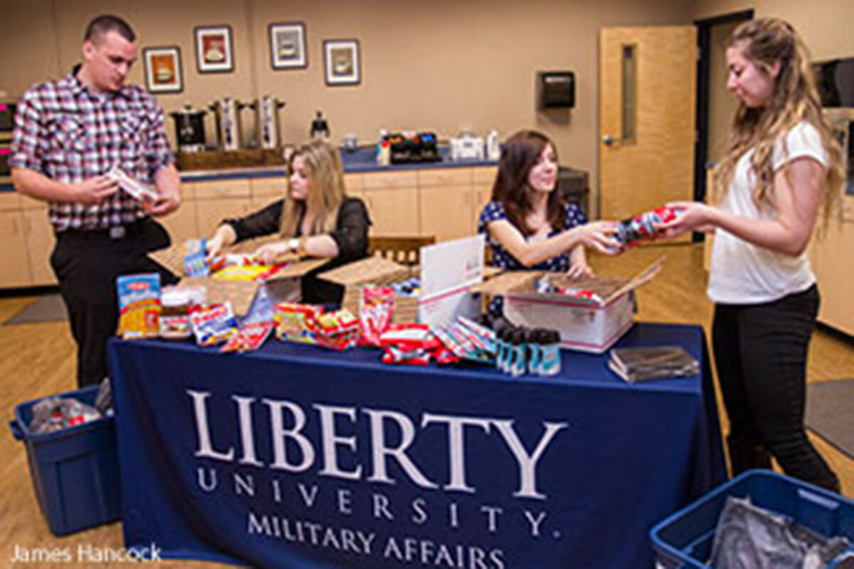 Residential students help expand military care package drive | Liberty News