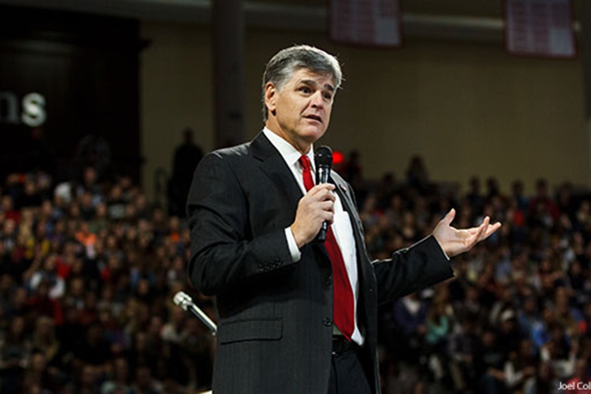 TV and radio host Sean Hannity asks students to be bold and fix our ...