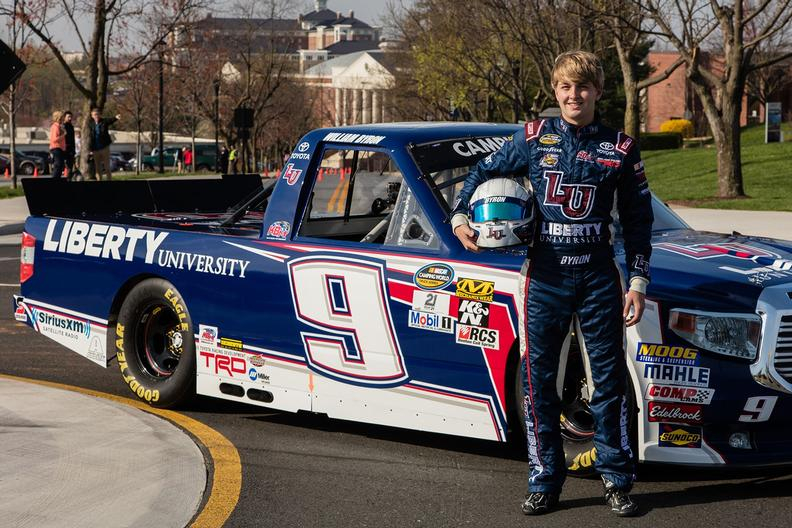 Liberty freshman and NASCAR driver featured in USA Today | Liberty News