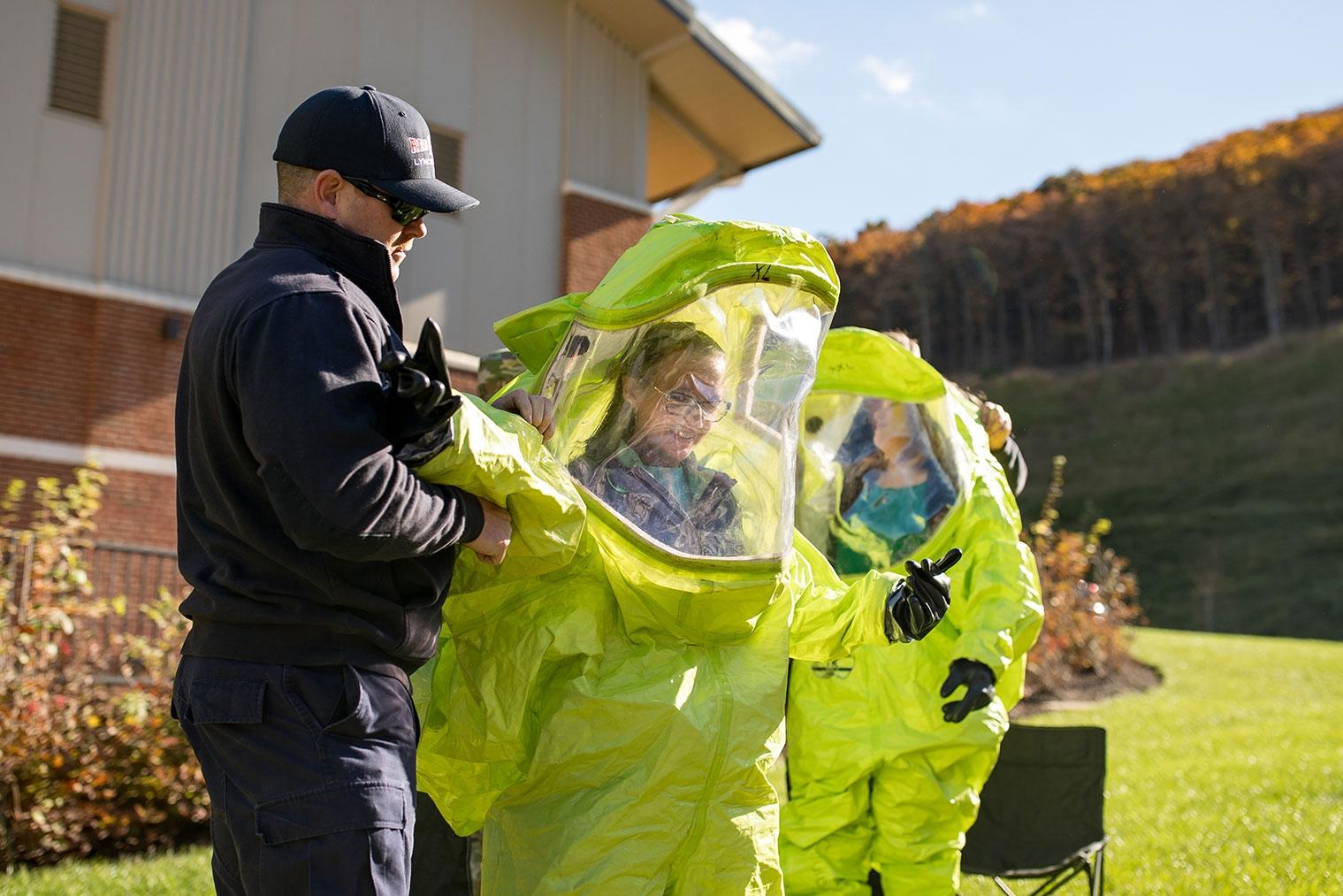 Students join local and state agencies in simulated bioterrorism attack ...