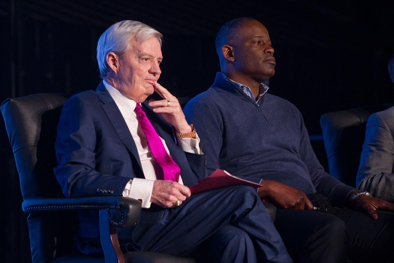 Legendary Virginia Tech football coach Frank Beamer shares leadership ...