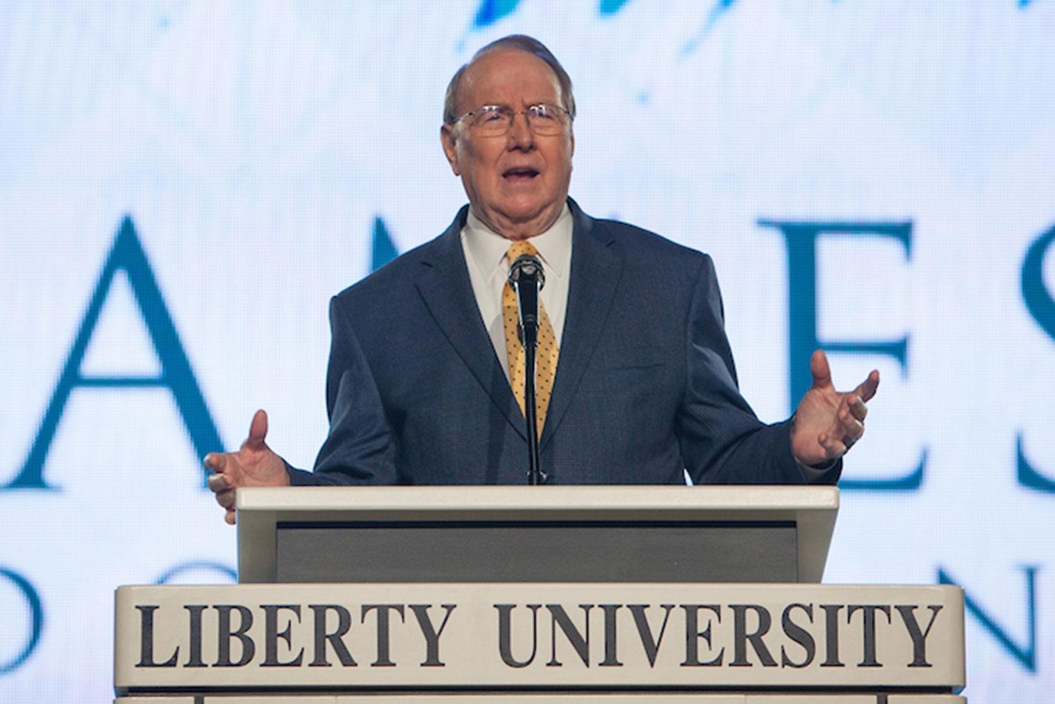 Dr. James Dobson encourages students to live with an eternal ...