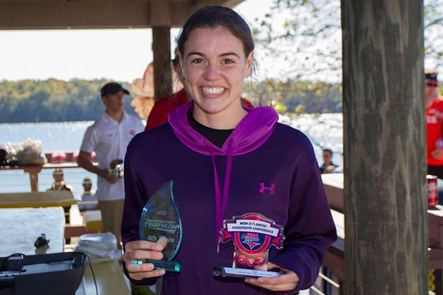 Lady Flames triathlete places in top 25 of two national races » Liberty ...