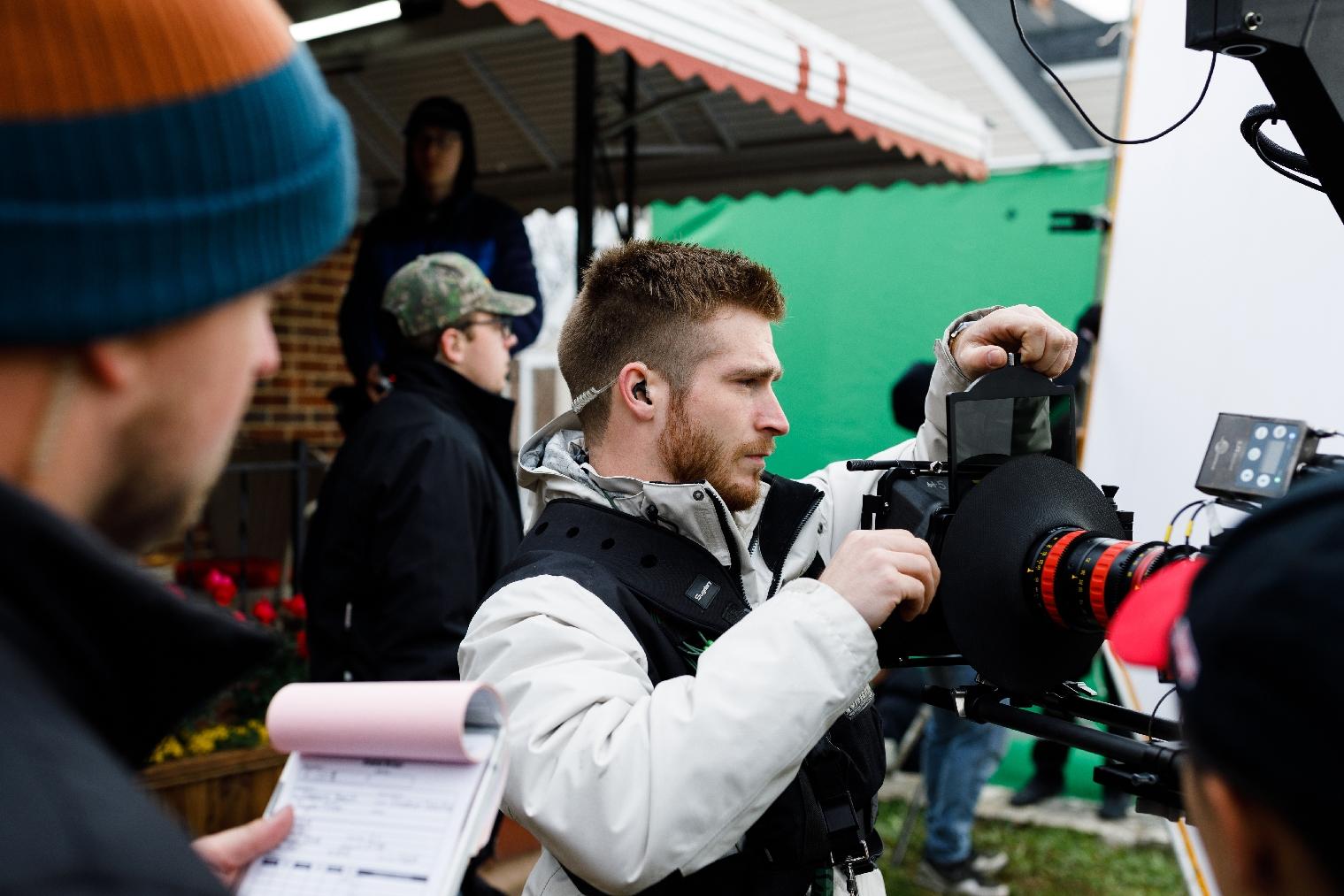 Film students catch attention of national news crew as work begins on ...