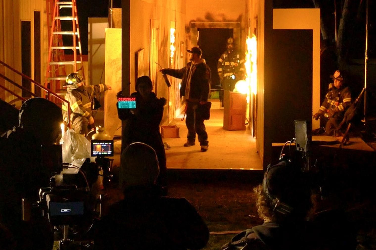 Cinema students work with local fire department on set of feature film ...