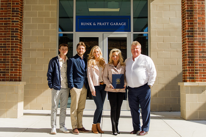 Parking garage named for longtime Liberty supporters, dedicated ...