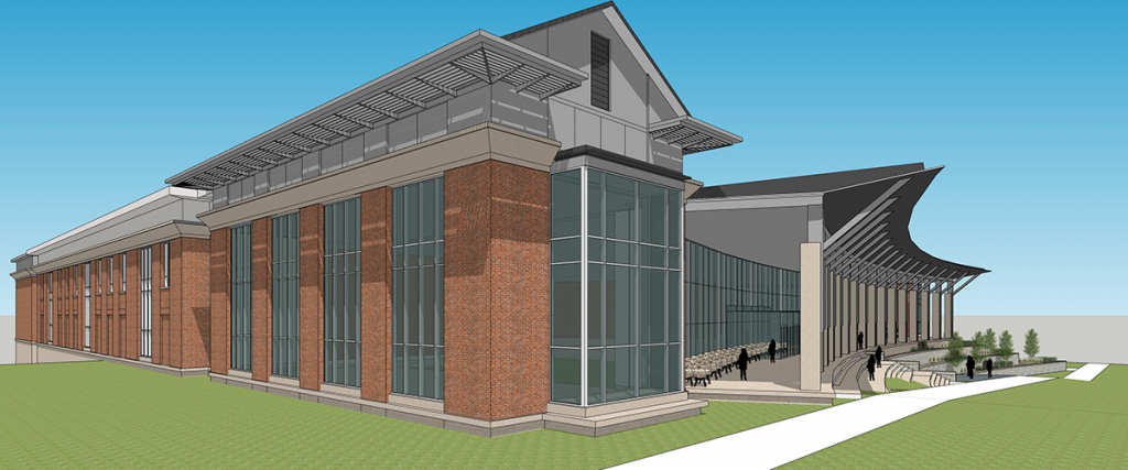 Construction begins on new dining hall; interior features announced ...
