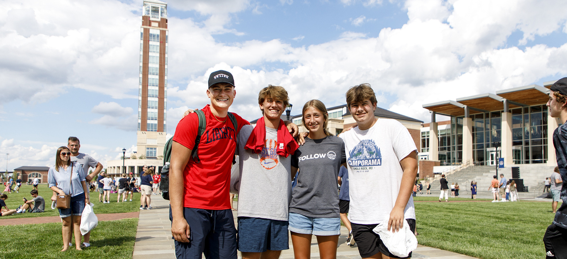 Liberty University Students On Campus