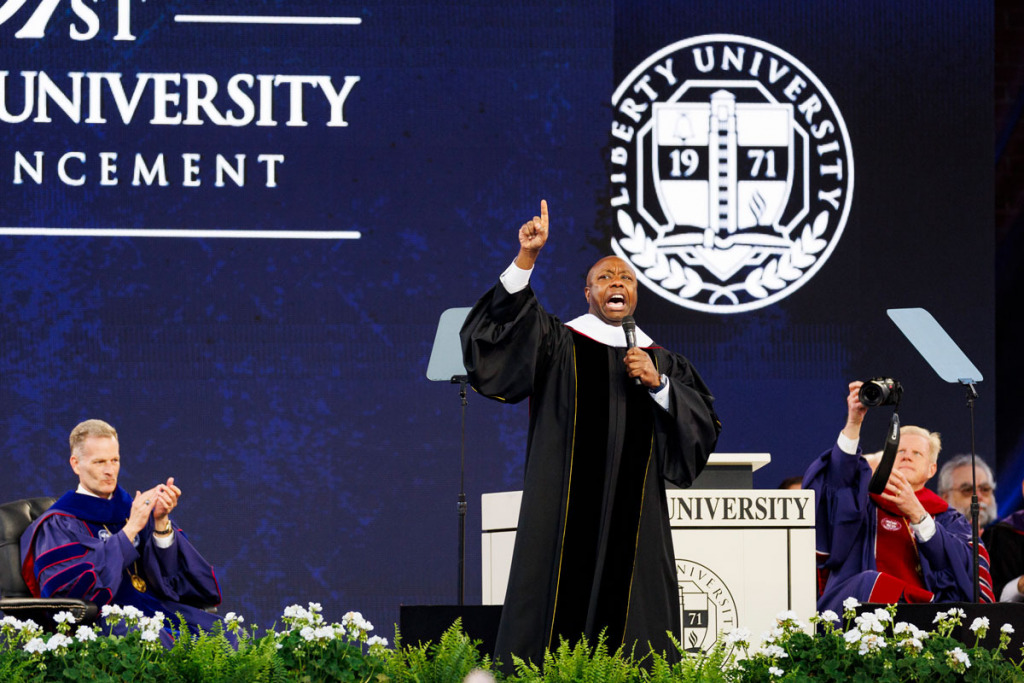 U.S. Sen. Tim Scott delivers Commencement keynote address at Liberty ...