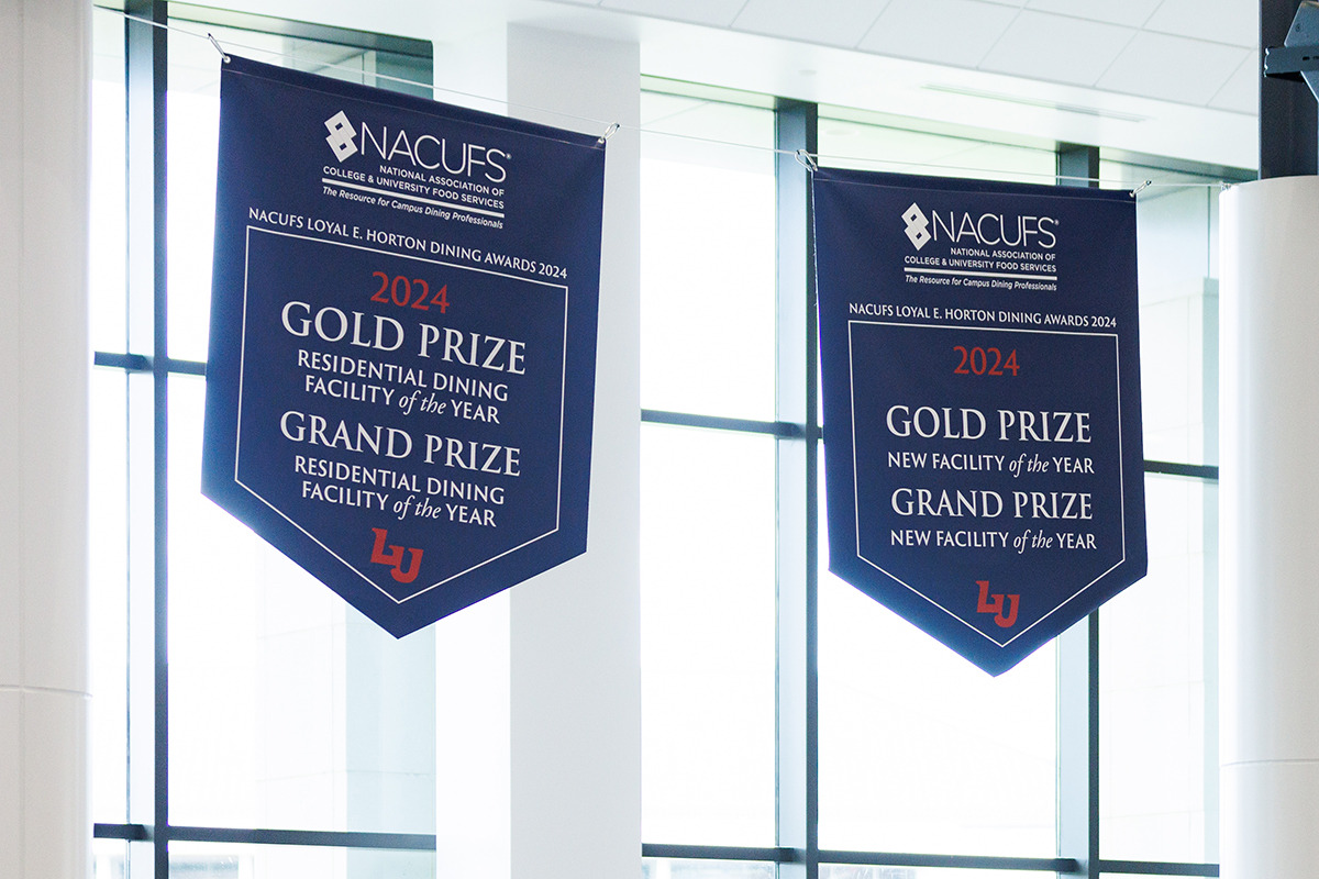 Liberty University unveils national awards banners at new dining center ...