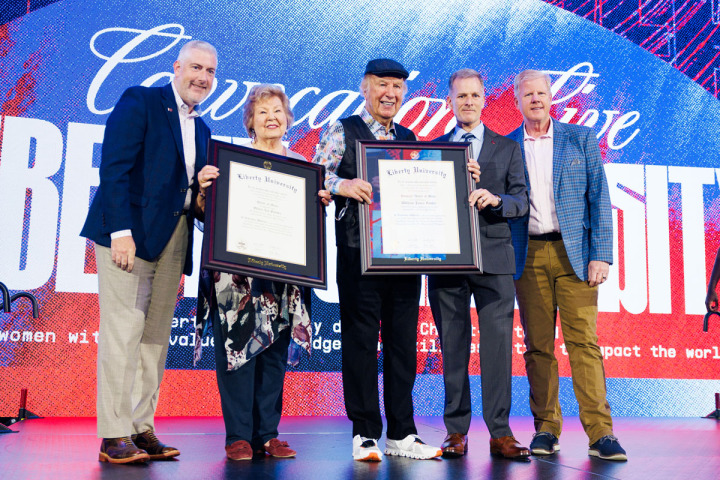 Liberty University presents Bill and Gloria Gaither with honorary ...