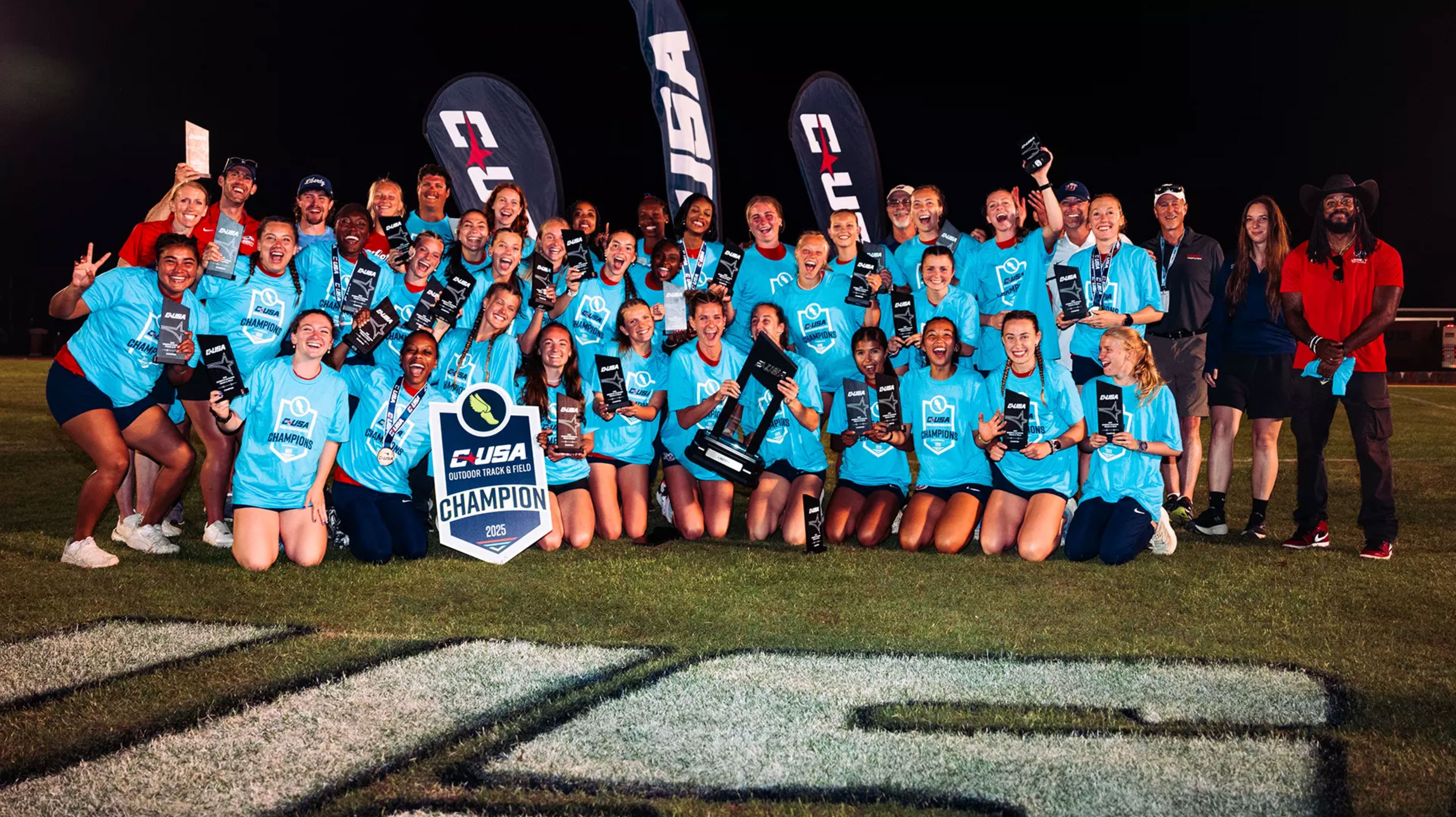 Lady Flames Track & Field claims outdoor title to complete CUSA Triple ...