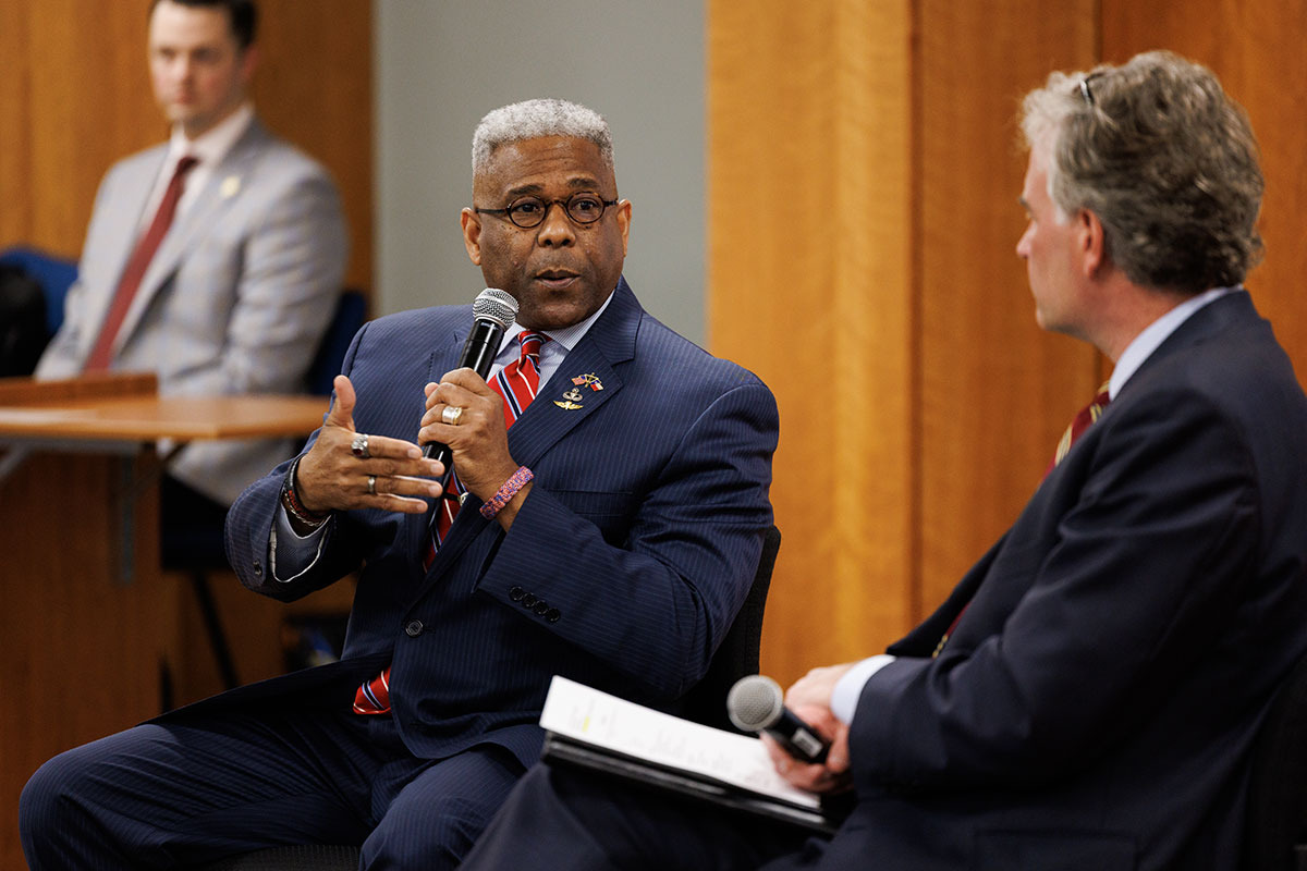 Former Congressman Lt. Col. Allen West shares lessons on leadership at ...